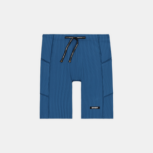 Bandit Striped Cadence™ 7 Pocket Lined Half Tights (Mens) Ink Blue/Aeg